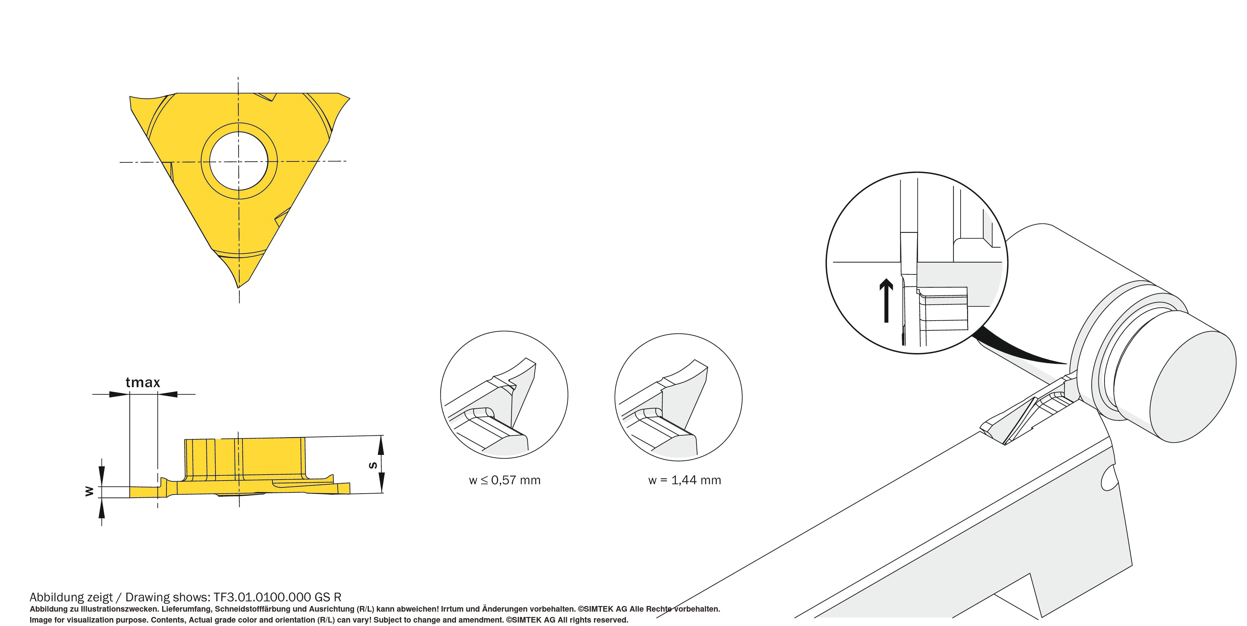simturn F3 Indexable Insert