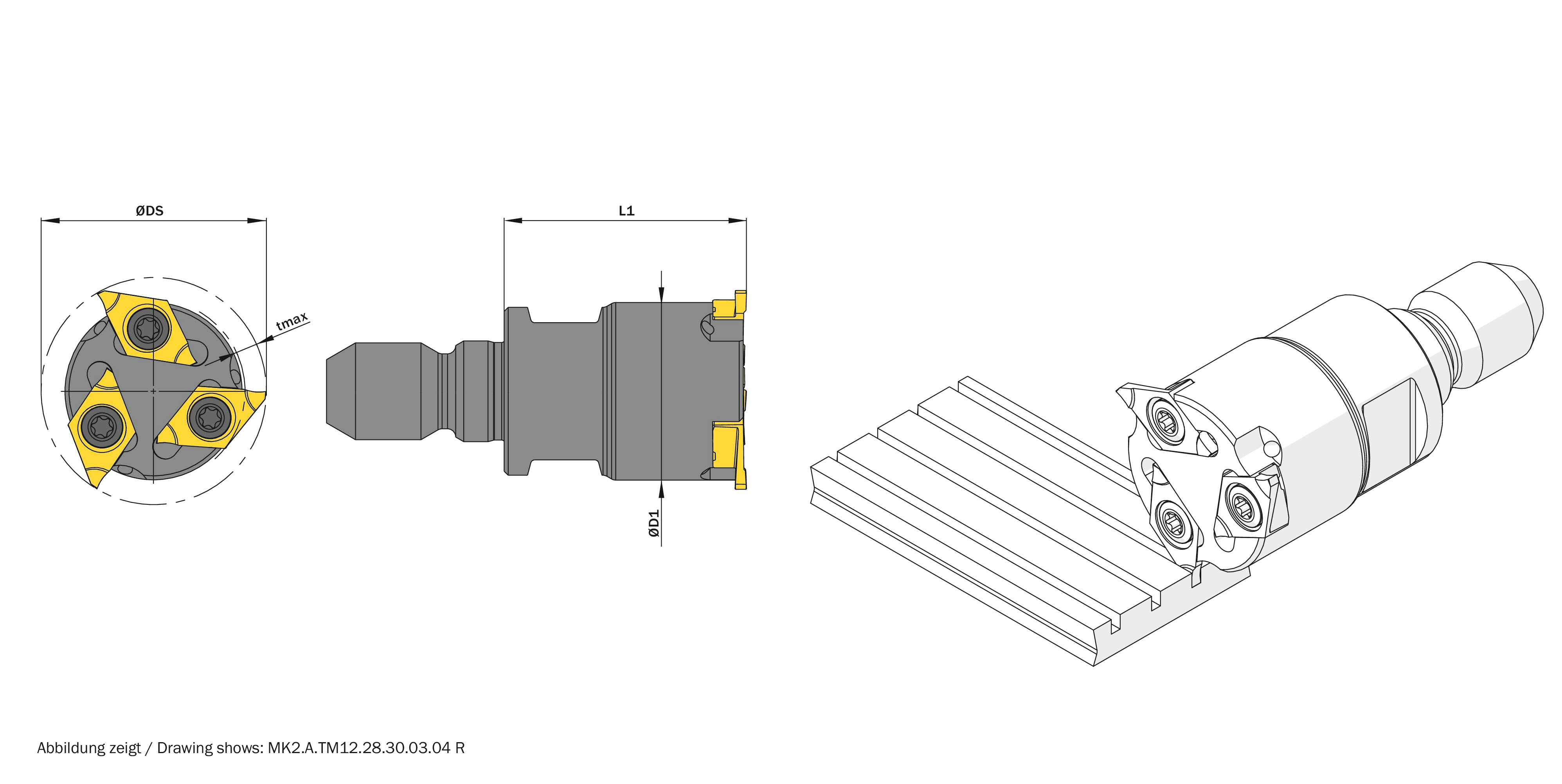 simmill K2 Milling Shank