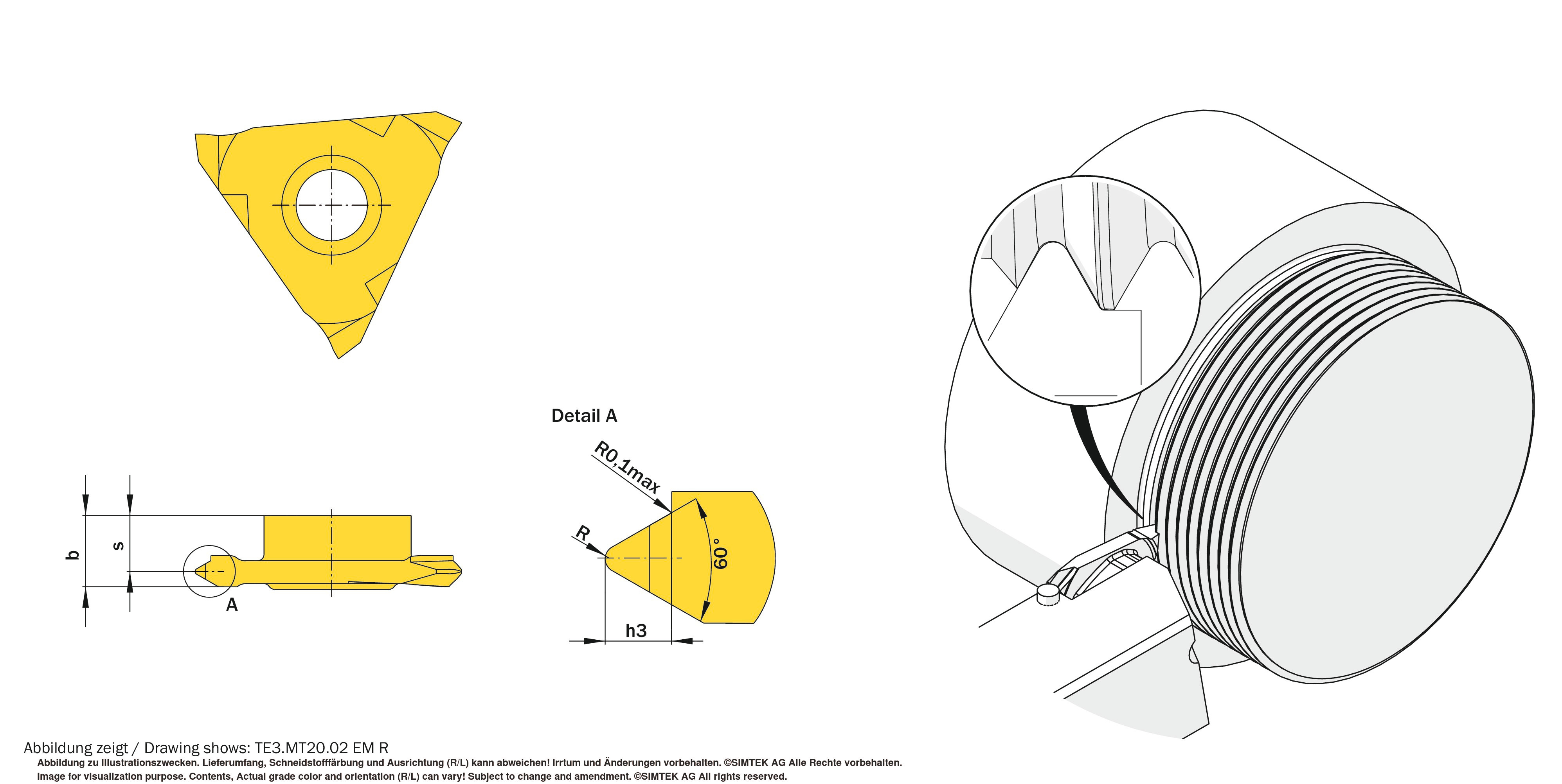 simturn E3 Wendeschneidplatte
