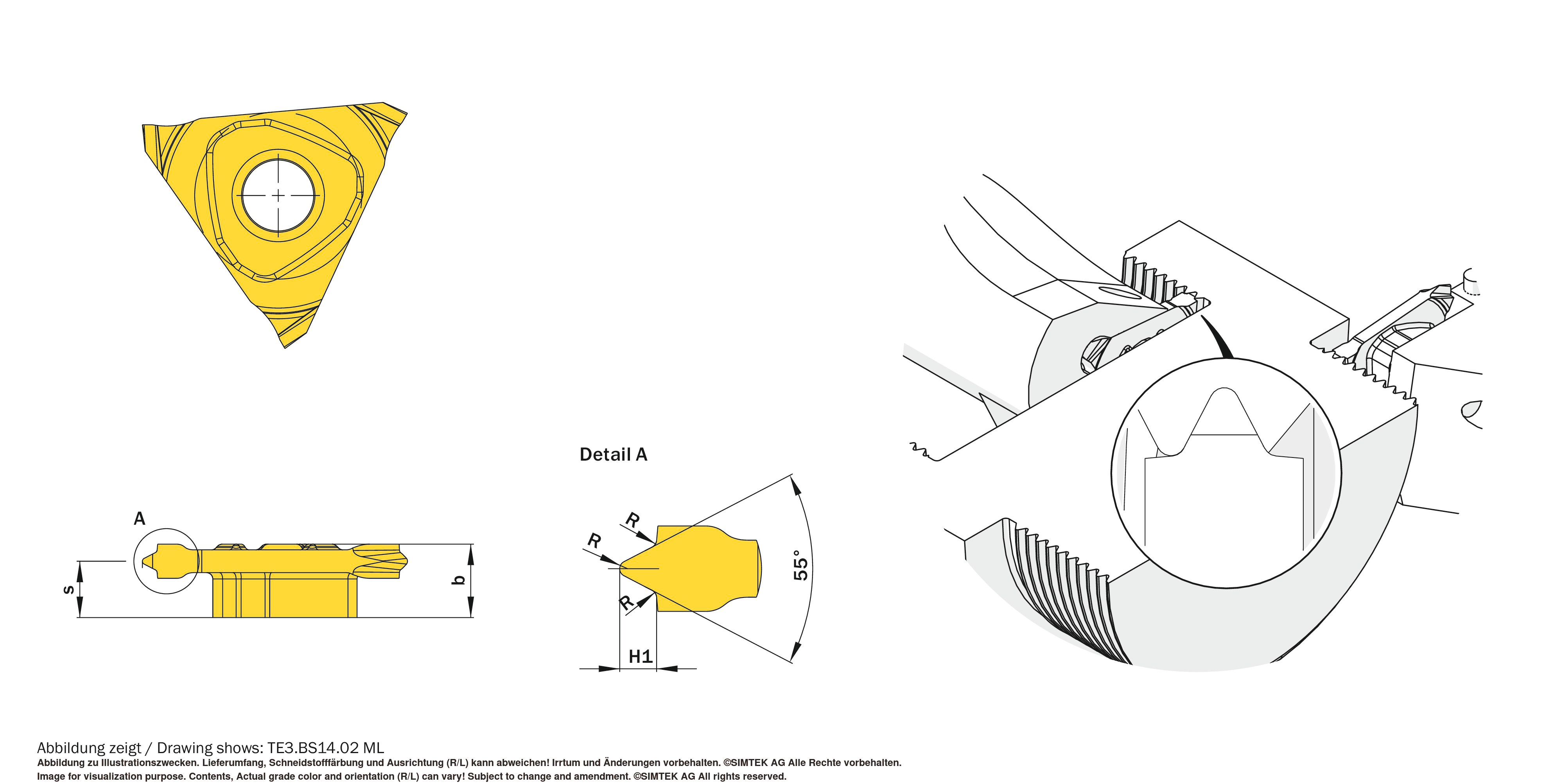 simturn E3 Wendeschneidplatte