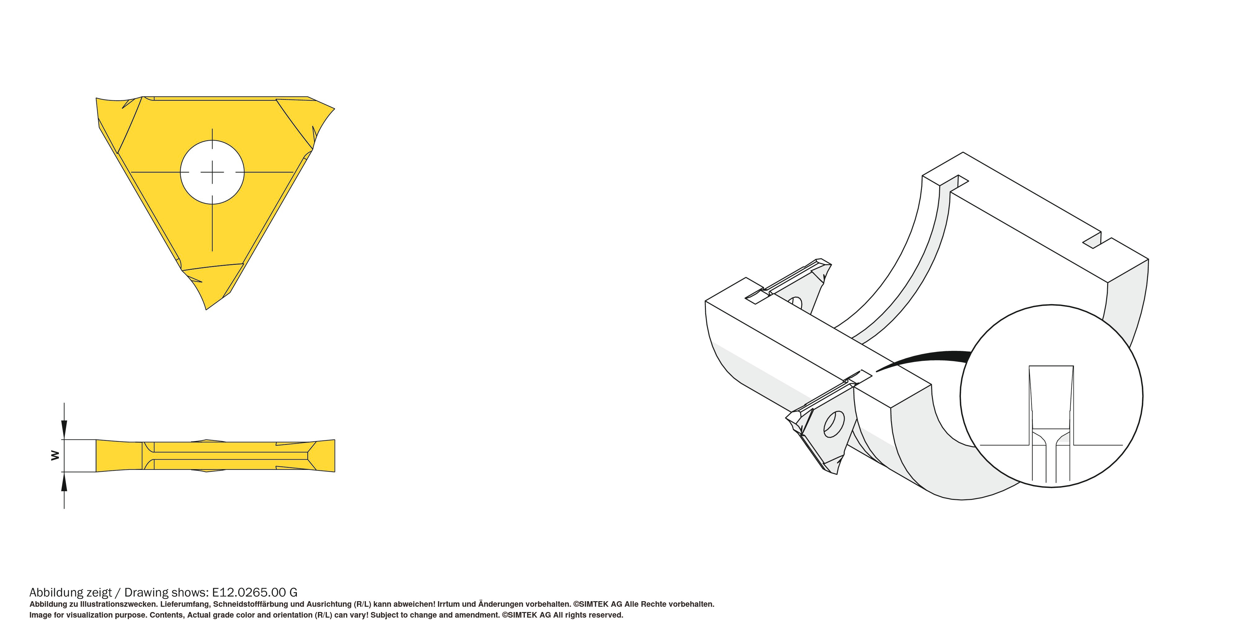 simturn E12 Indexable Insert