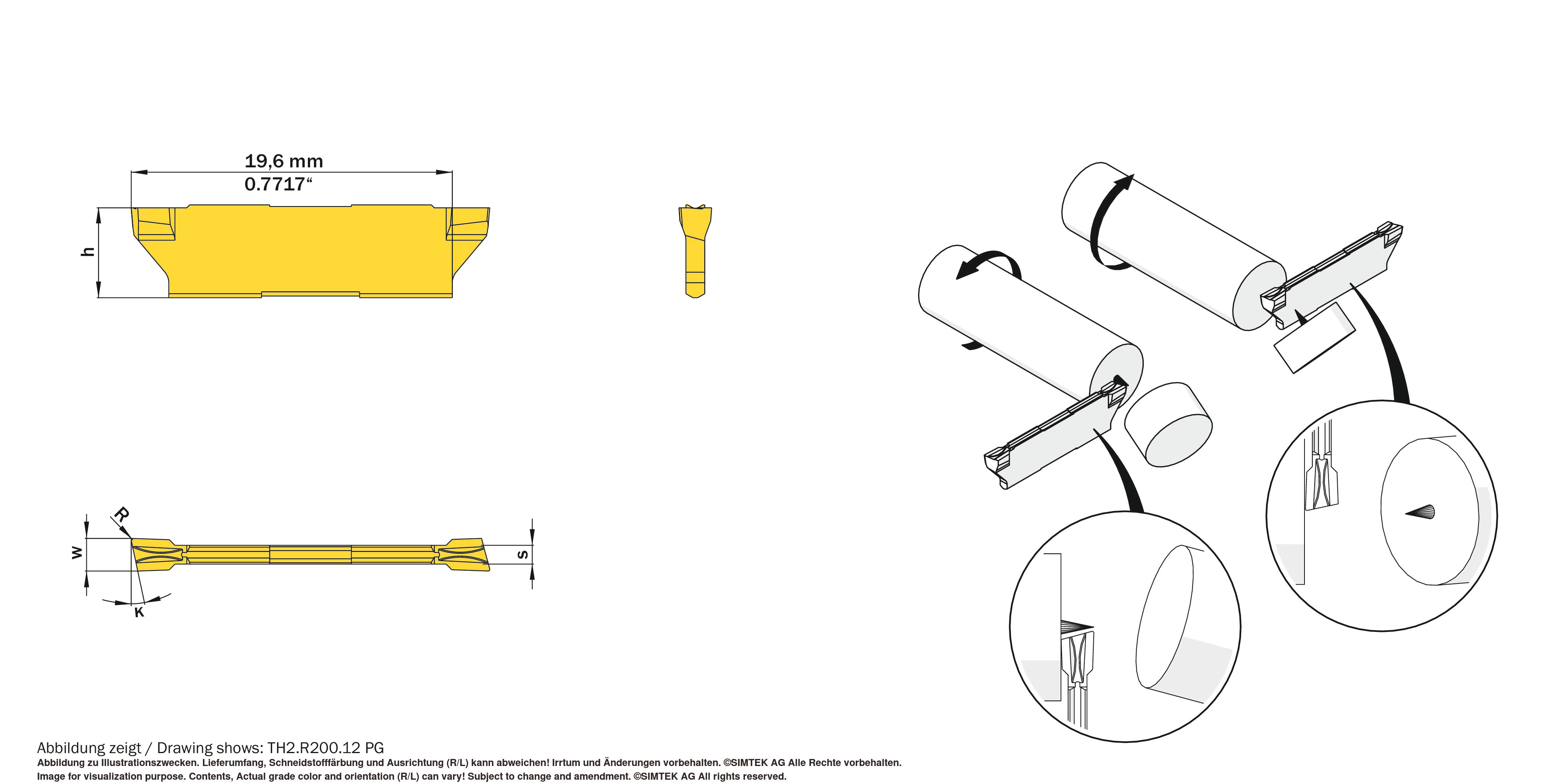 simturn H2 Indexable Insert